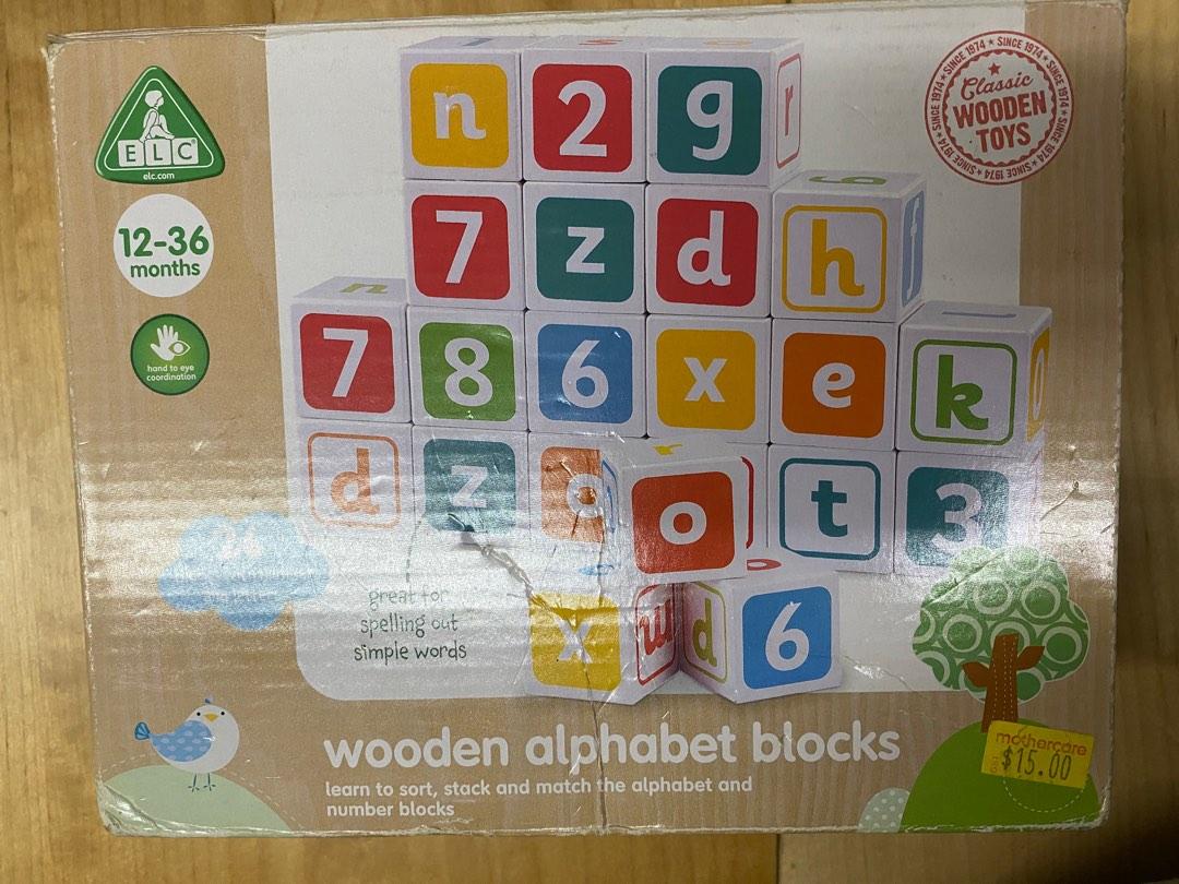 Pre loved ELC Alphabet blocks, Babies & Kids, Infant Playtime on Carousell