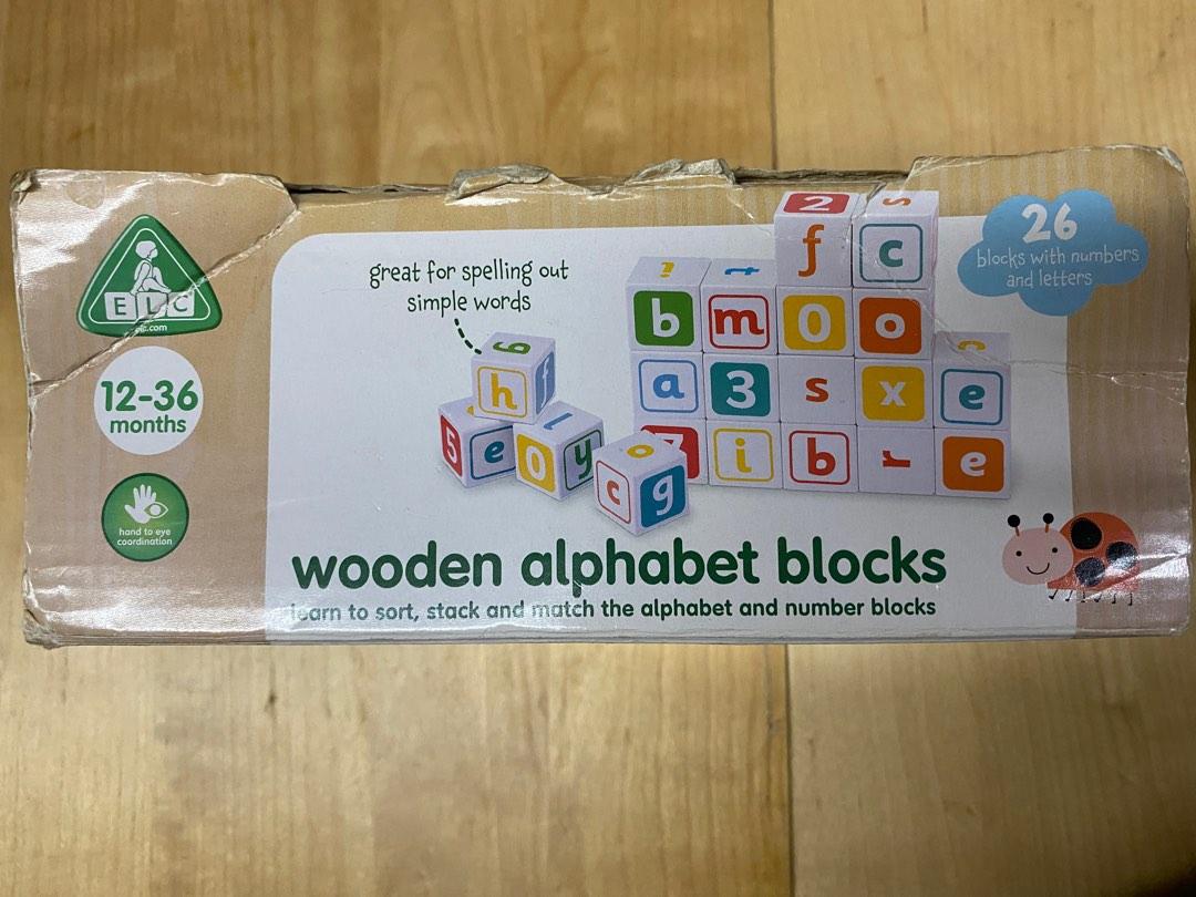 Pre loved ELC Alphabet blocks, Babies & Kids, Infant Playtime on Carousell