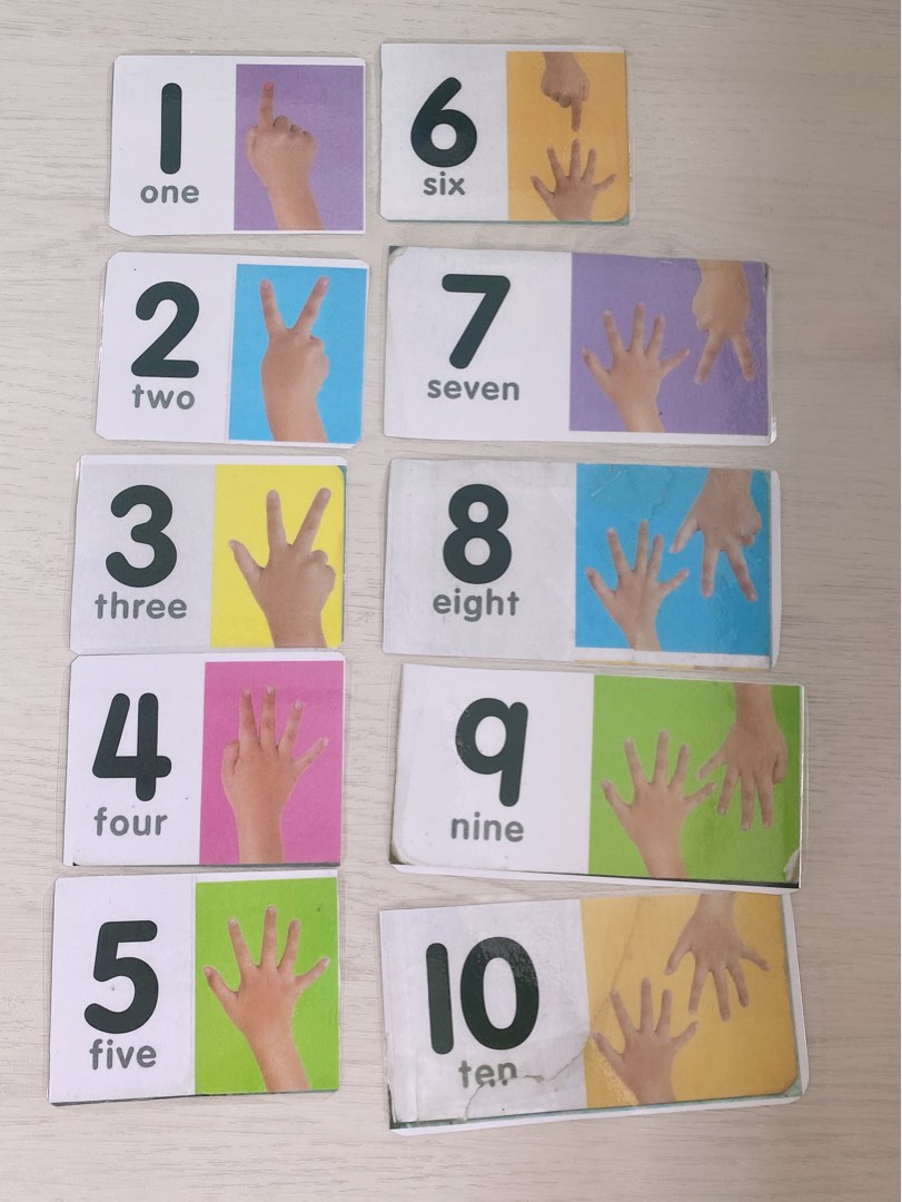 Preschool kindergarten finger counting, Babies & Kids, Infant Playtime ...