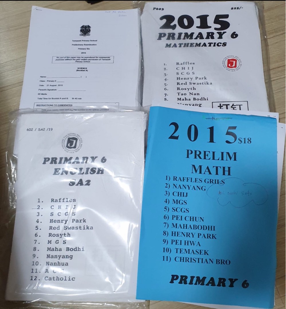PSLE past year exam papers, Hobbies & Toys, Books & Magazines ...