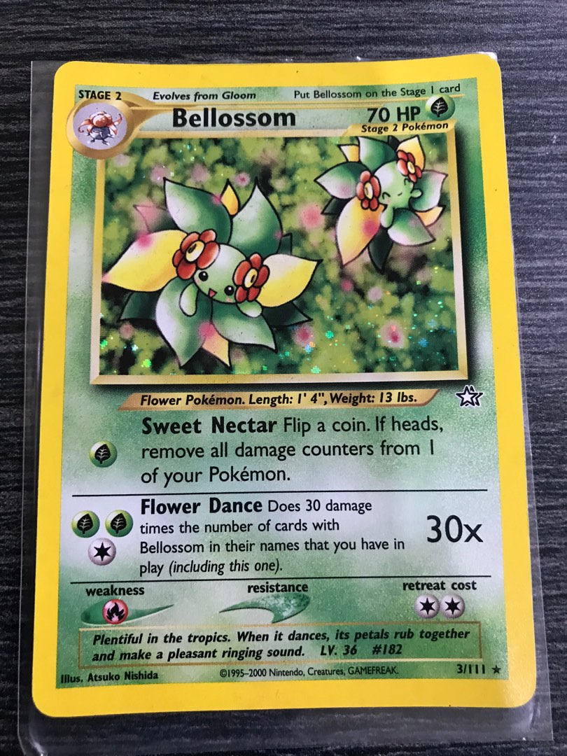 PTCG Pokemon Card Bellossom Neo Genesis Holo, Hobbies & Toys, Toys ...
