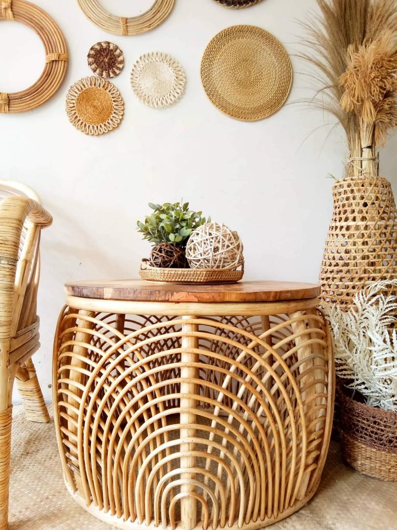 Rattan table, Furniture & Home Living, Furniture, Tables & Sets on ...