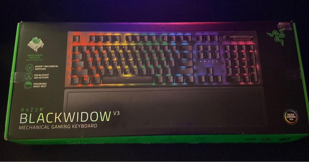 Razor black widow v3 Mechanical Gaming Keyboard, 電腦＆科技, 電腦周邊及配件, 電腦鍵盤及 ...