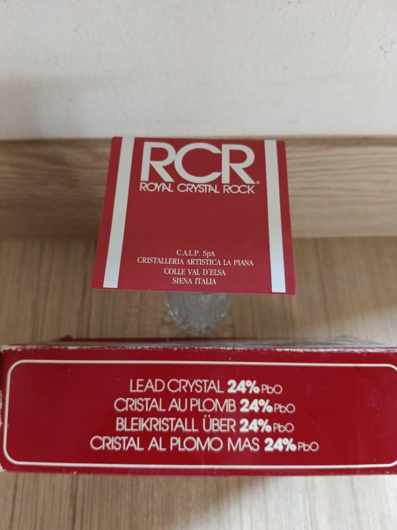 RCR Royal Crystal Rock Lead 24% PbO Clear Cut Glass Vase, Hobbies ...