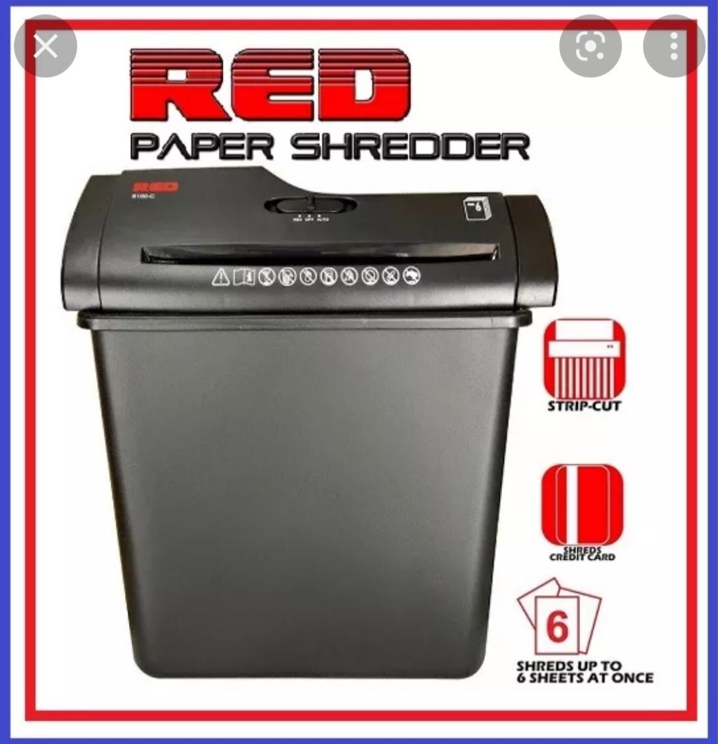 RED 7 Liters paper Shredder, Computers & Tech, Printers, Scanners ...