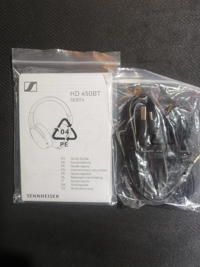 Sennheiser HD450 BT Over Ear Wireless Headphones with Active Noise ...