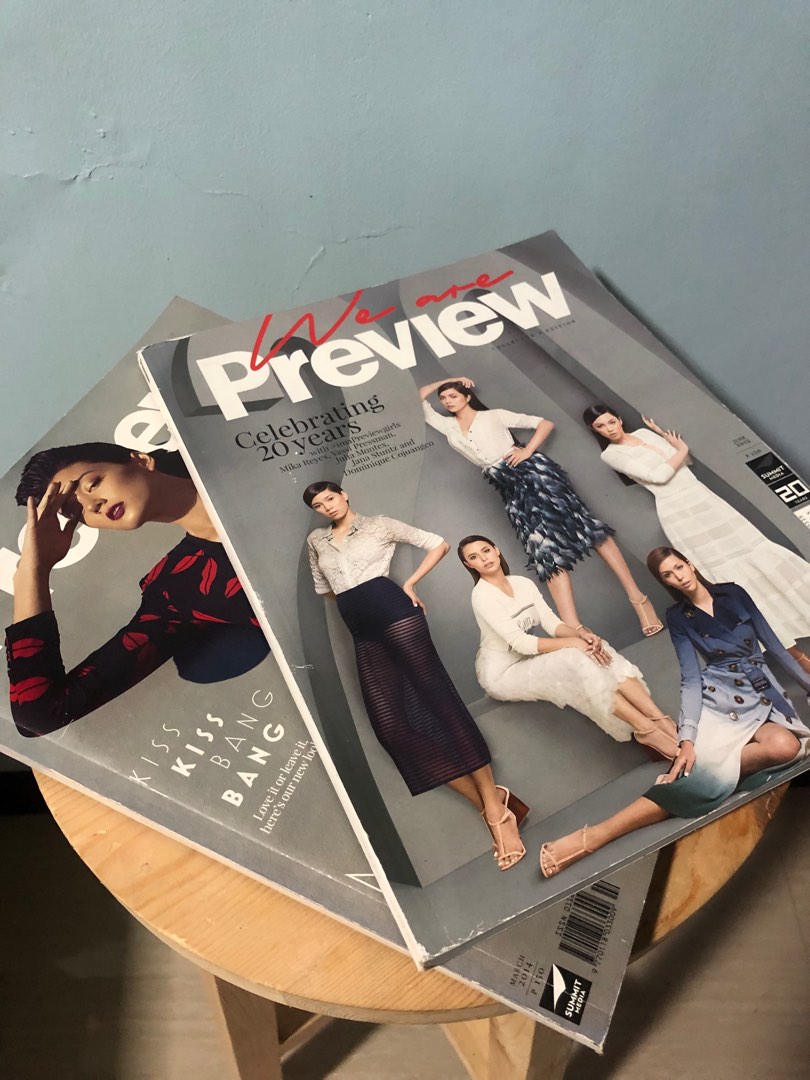 Set of Preview fashion magazines, Hobbies & Toys, Books & Magazines ...