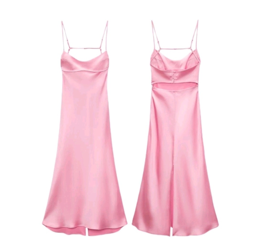 Silk satin dress, Women's Fashion, Dresses & Sets, Dresses on Carousell