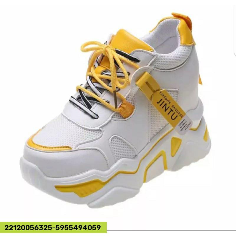 Sneakers wanita jintu korean style, Fesyen Wanita, Sepatu di Carousell