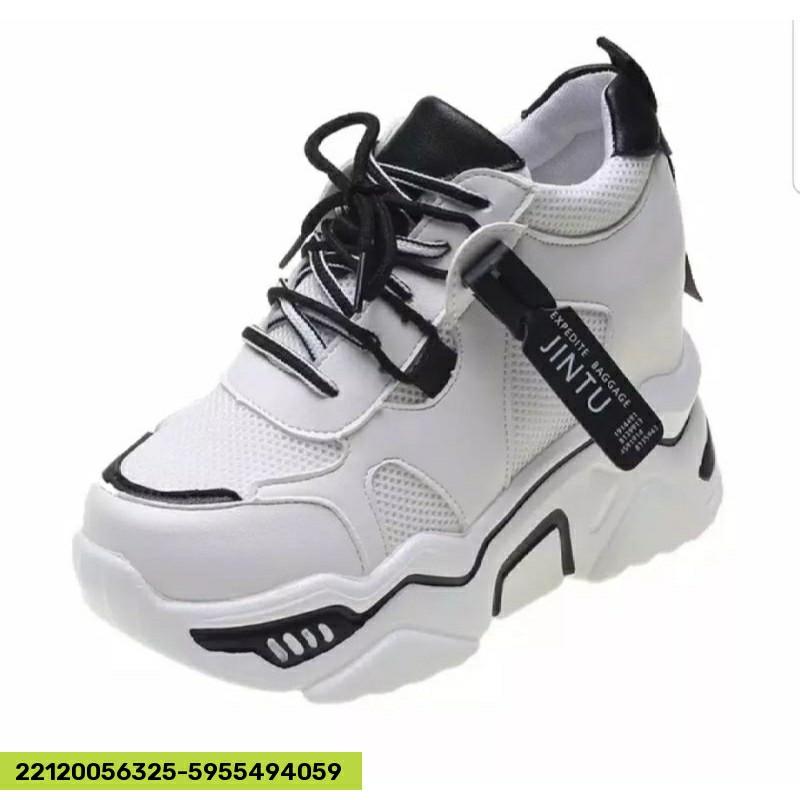 Sneakers wanita jintu korean style, Fesyen Wanita, Sepatu di Carousell