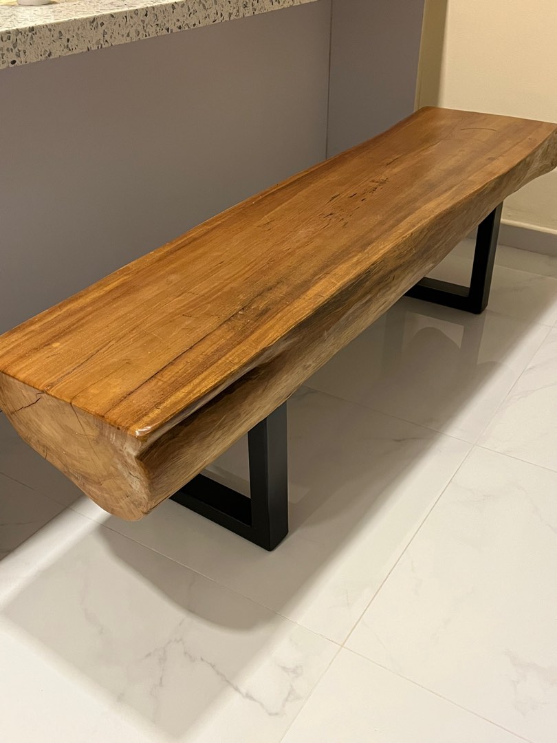 Solid Timber Bench, Furniture & Home Living, Furniture, Other Home ...