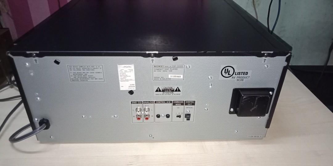 Sony CDP-CX355 300 Disc MegaStorage CD Player, Audio, Other Audio ...