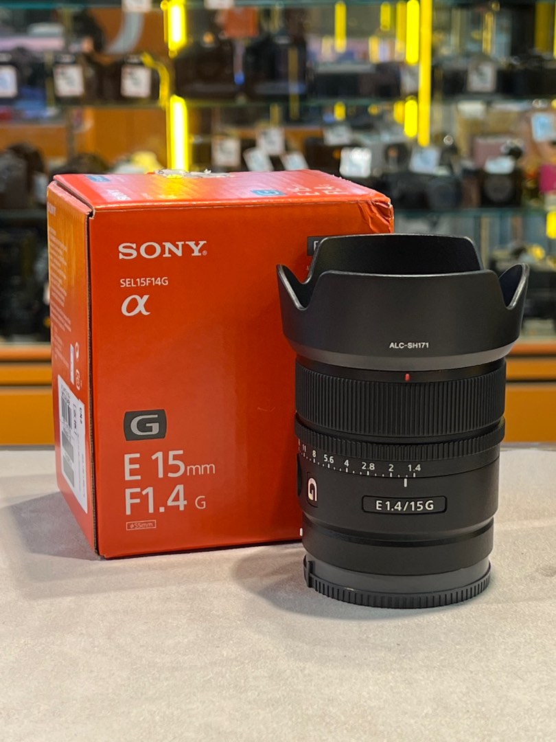 Sony E 15mm F1.4 G 大光圈 散景靚 拍片好用 無段式光圈切換 細身 細支 拍vlog一流 完全靜音調教光圈, 攝影器材 ...