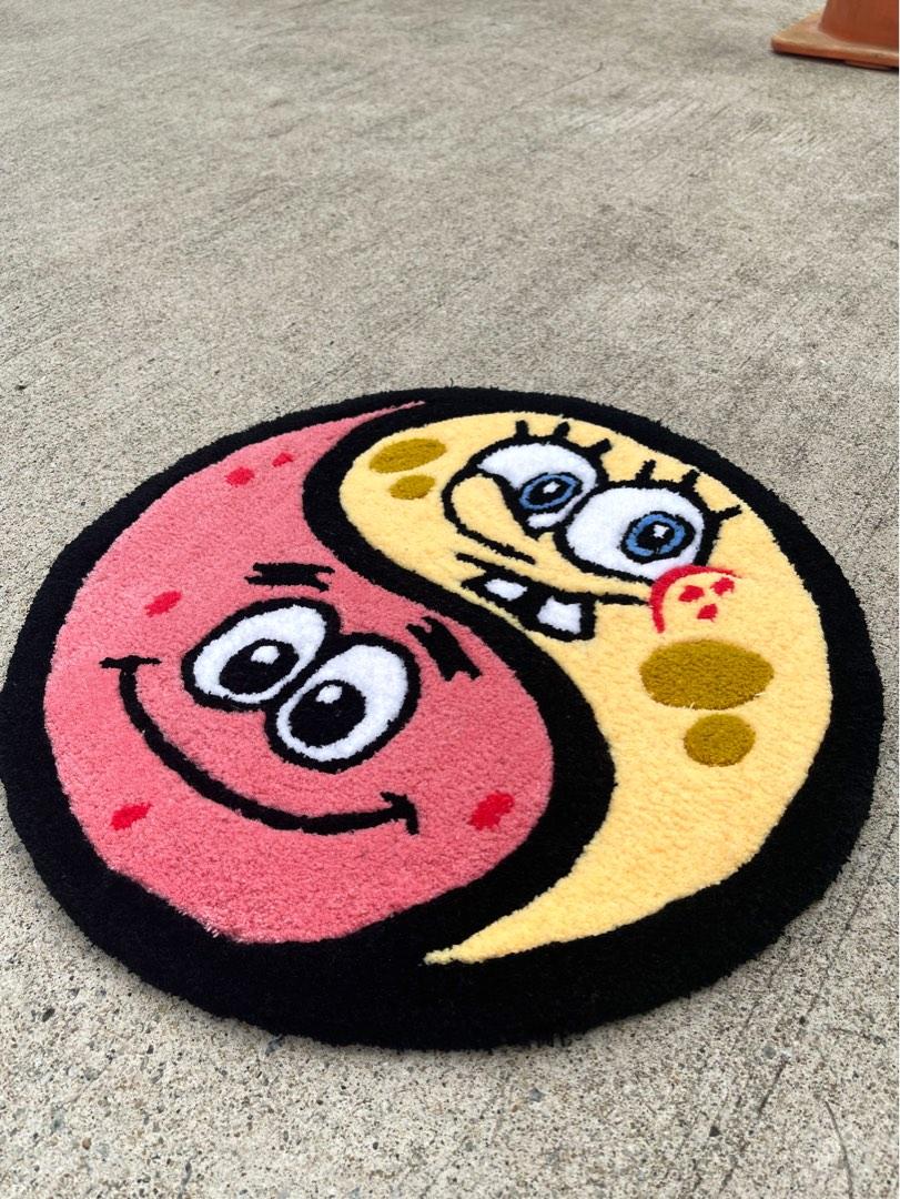 Spongebob x Patrick Yin Yang Rug, Hobbies & Toys, Stationery & Craft ...