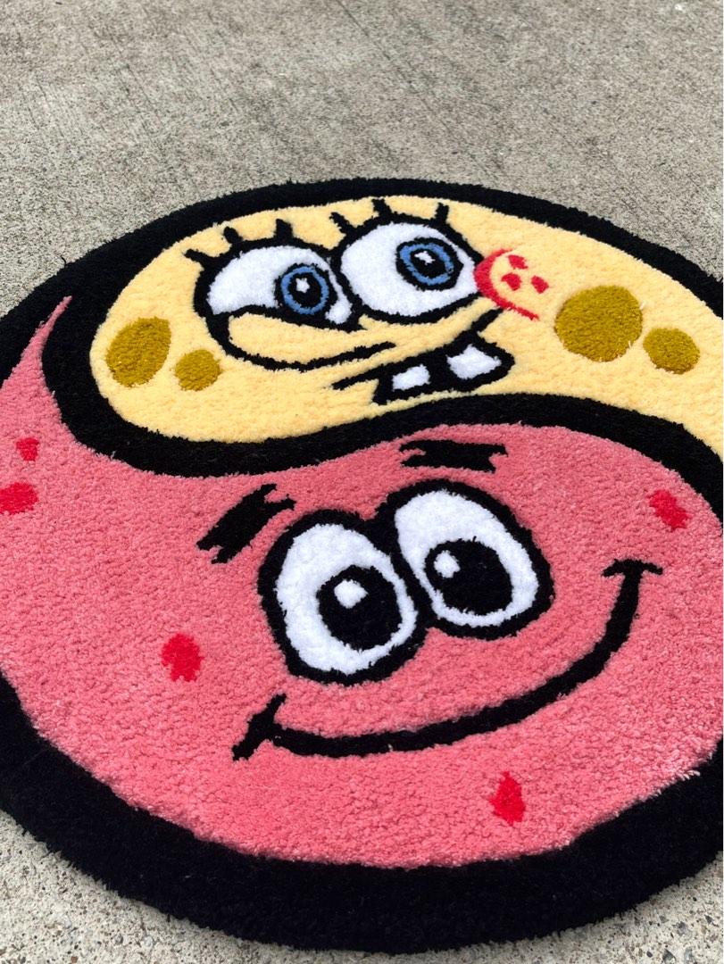 Spongebob x Patrick Yin Yang Rug, Hobbies & Toys, Stationery & Craft ...