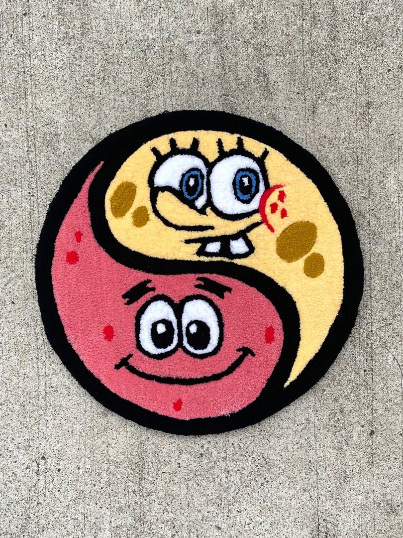 Spongebob x Patrick Yin Yang Rug, Hobbies & Toys, Stationery & Craft ...