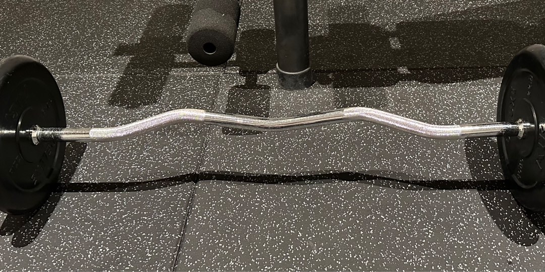 Standard EZ curl bar, Sports Equipment, Exercise & Fitness, Weights ...