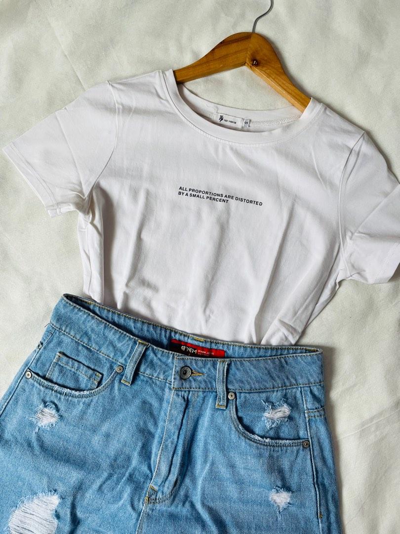 Statement white shirt, Women's Fashion, Tops, Shirts on Carousell