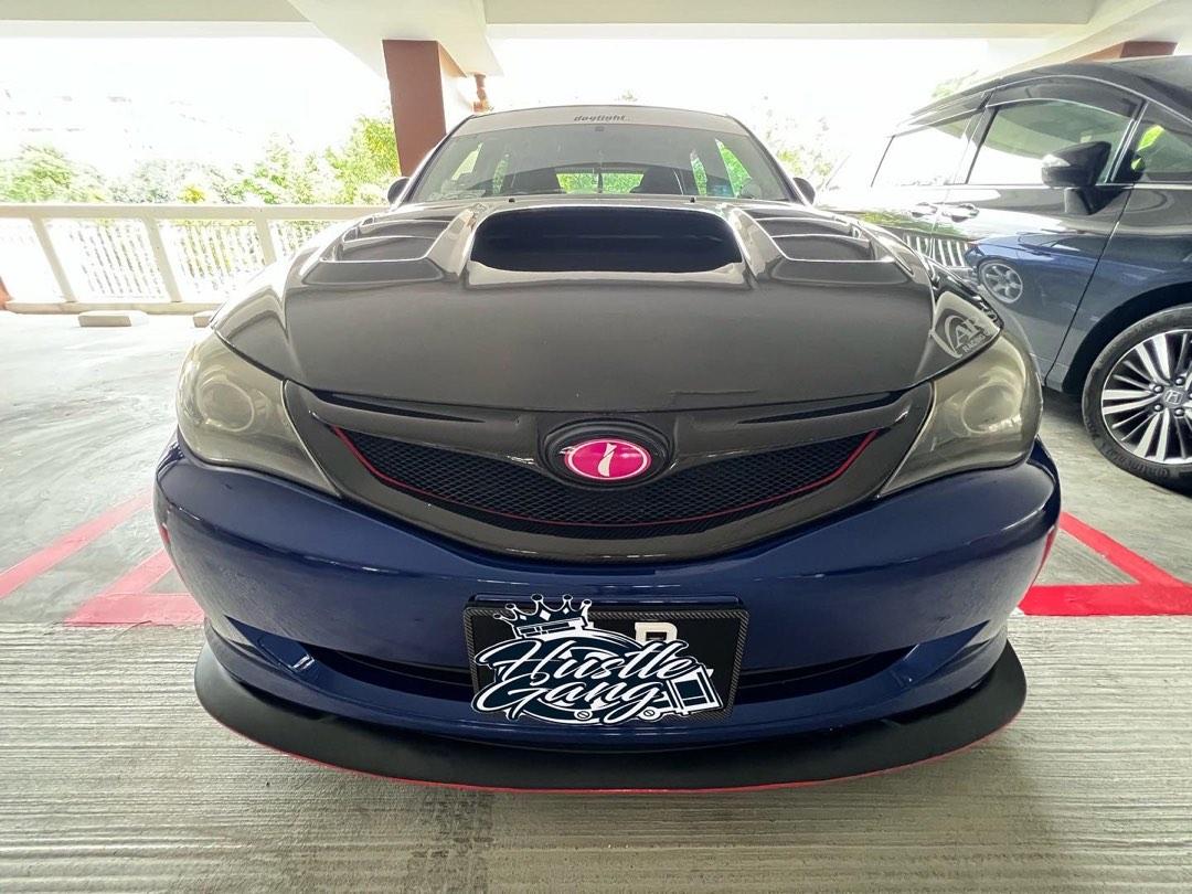 Subaru wrx sgt impreza sti hatch vinyl lining red wrap bumper lip wrap ...