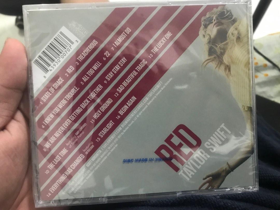 Taylor swift RED (og/stolen version), Hobbies & Toys, Music & Media ...