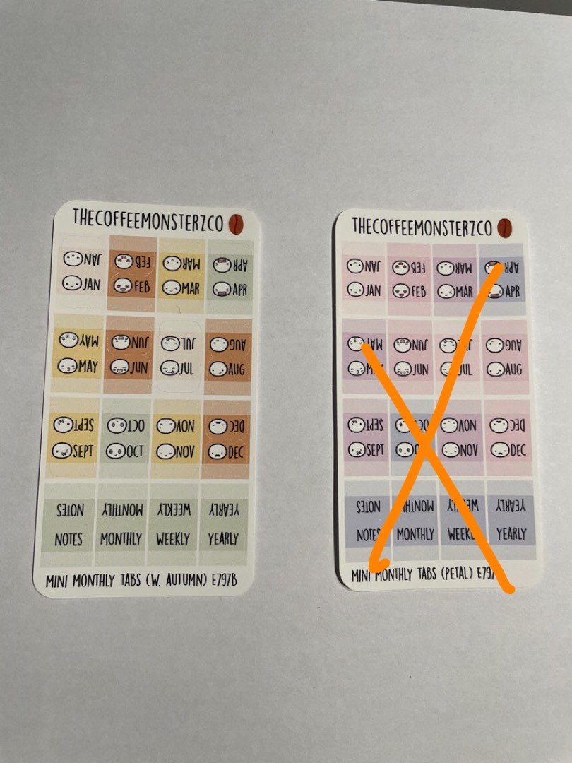 TCMC Tabs Monthly & Plain, Hobbies & Toys, Stationery & Craft, Other ...