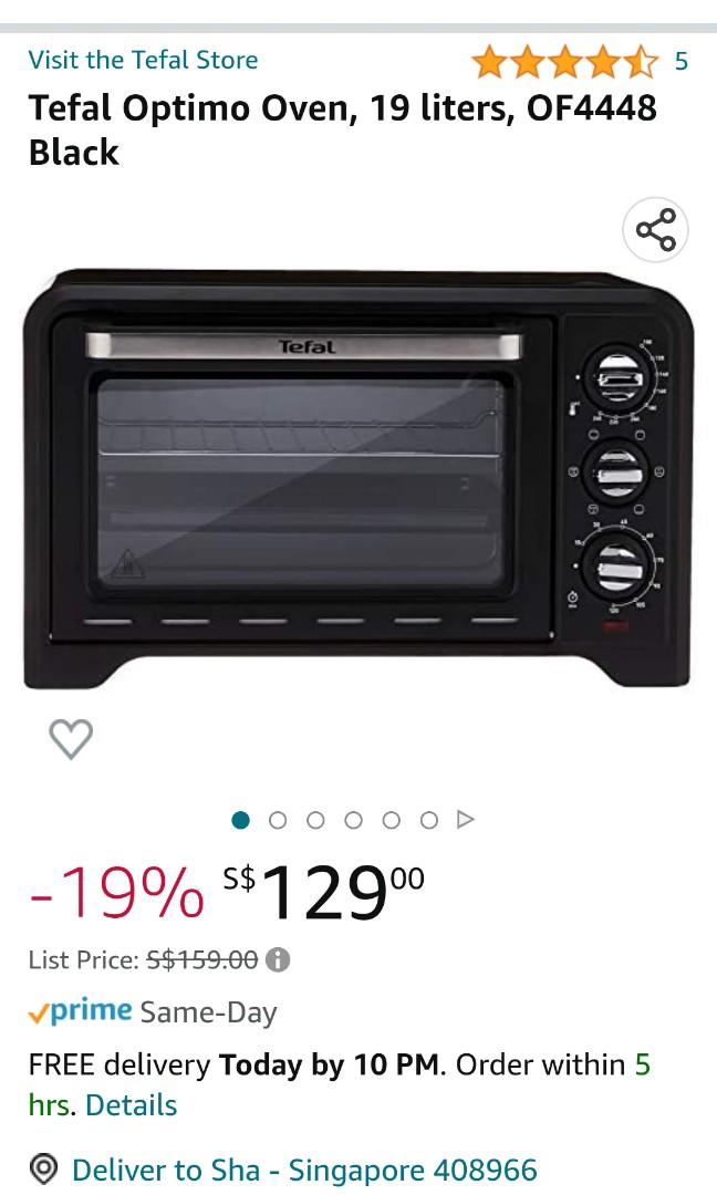 Tefal Optimo Oven, 19 liters, OF4448 Black, TV & Home Appliances ...