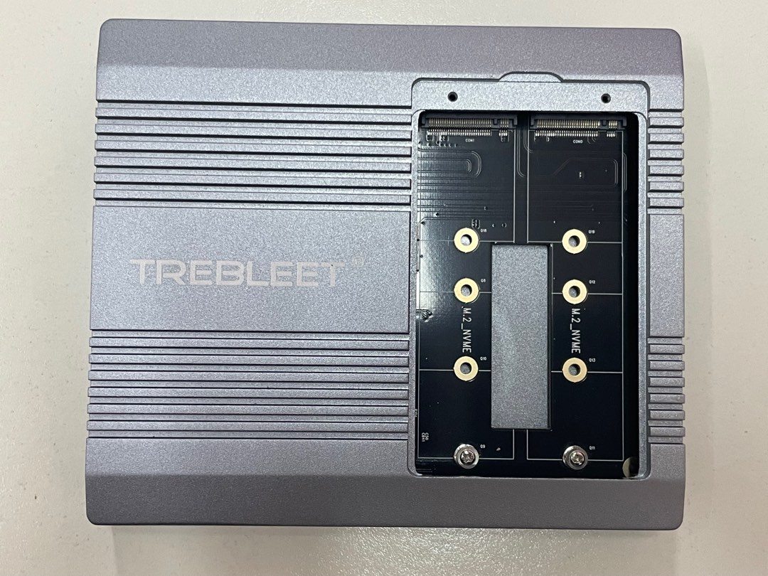 2 slot dual NVME Thunderbolt 3 external Enclosure Trebleet, Computers ...