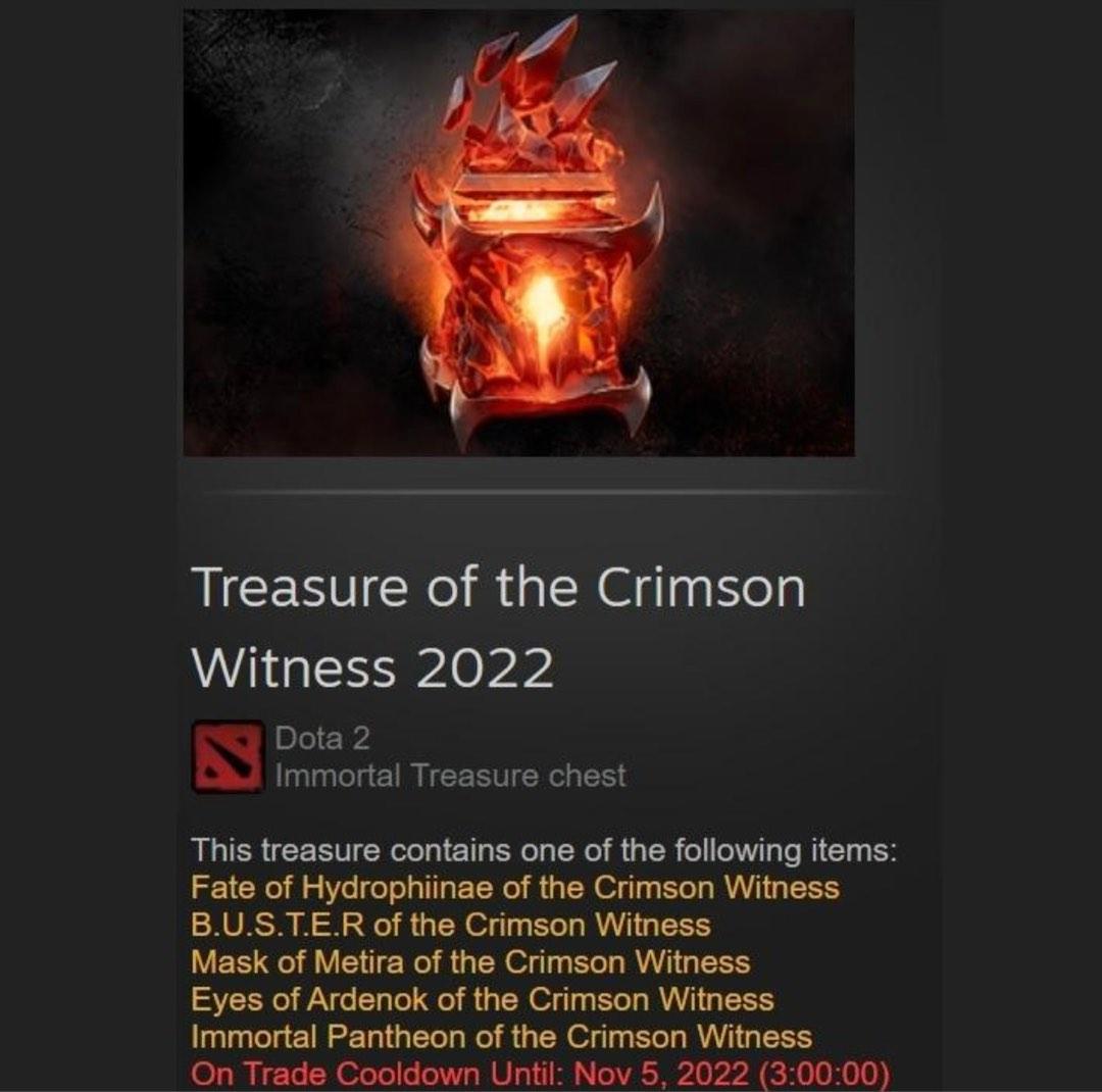 TI11 Dota 2 Treasure of the Crimson Witness 2022, Video Gaming, Gaming Accessories, In-Game ...