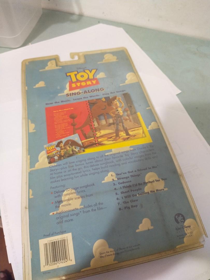 Toy Story 1 Sing-Along Songbook & Audio Cassette tape/1996/USA, Hobbies ...