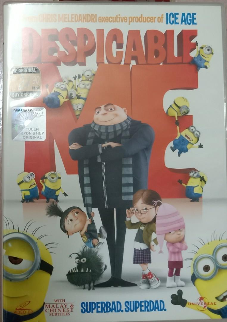 VCD DESPICABLE ME ANIMATION CARTOON MOVIE (Combo 2 album), Hobbies ...