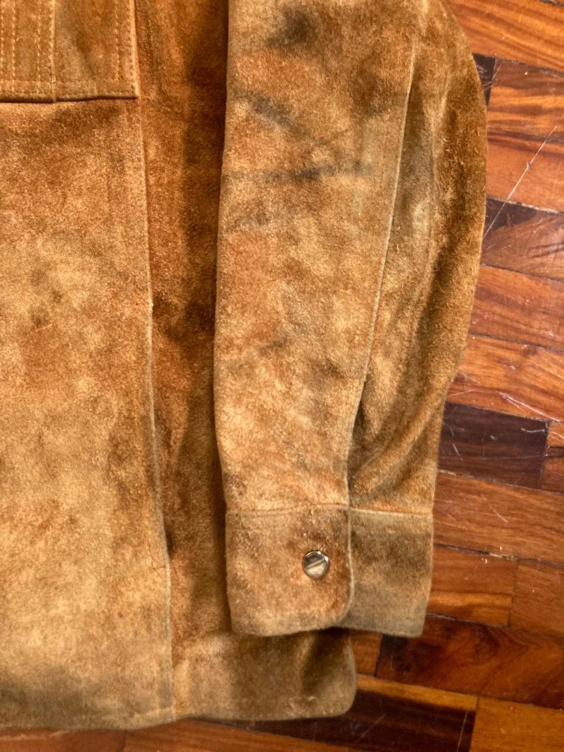 Vintage 80's Kentfield Split Cowhide Leather Jacket, Men's Fashion ...