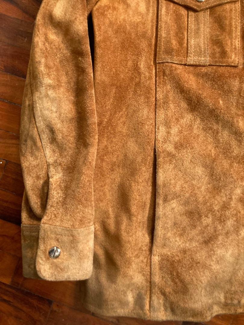 Vintage 80's Kentfield Split Cowhide Leather Jacket, Men's Fashion ...