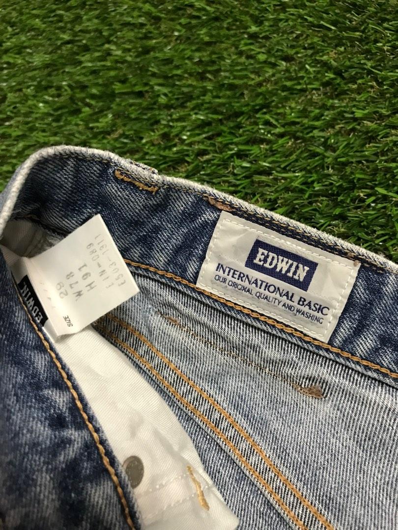 Vintage Edwin 402 Regular Straight, Men's Fashion, Bottoms, Jeans on Carousell