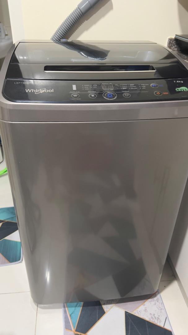 Whirpool washing machine automatic 7.8kg, TV & Home Appliances, Washing ...