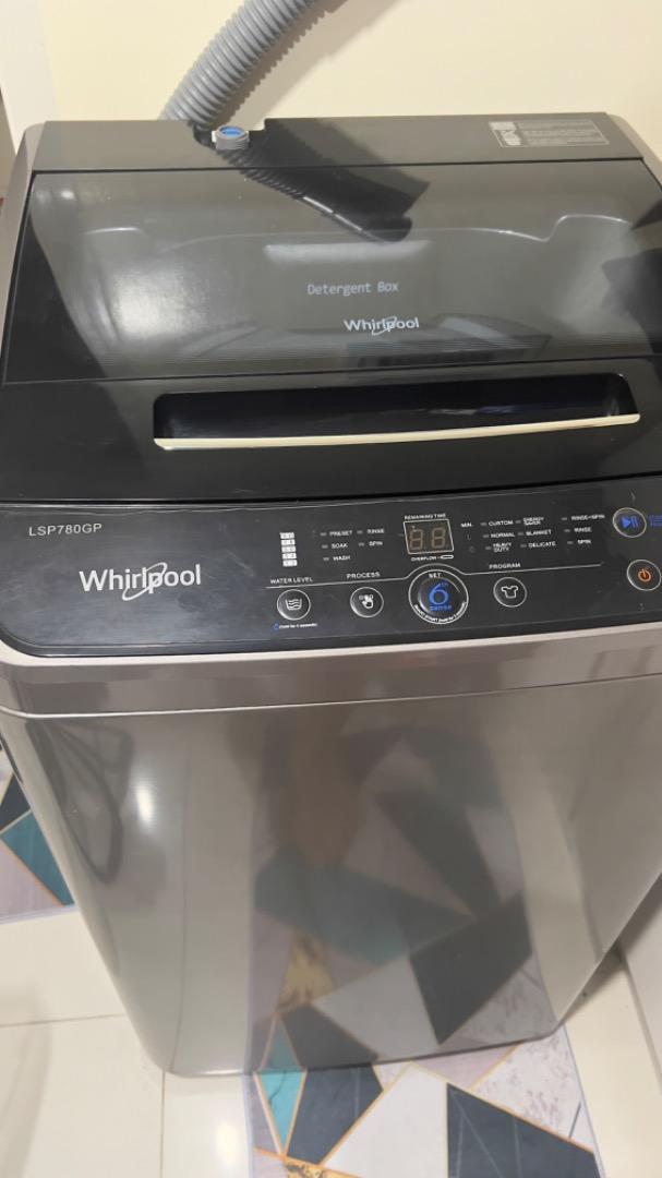 Whirpool washing machine automatic 7.8kg, TV & Home Appliances, Washing ...