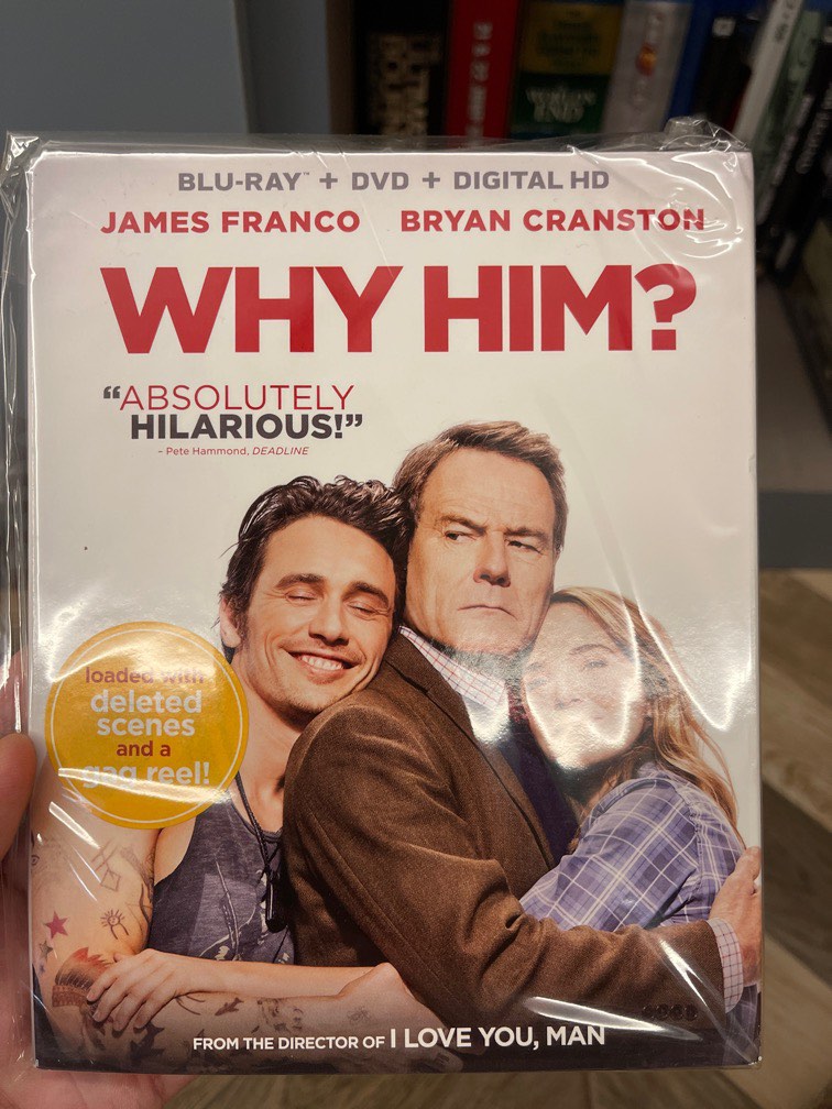 Why Him? Blu ray, Hobbies & Toys, Music & Media, CDs & DVDs on Carousell