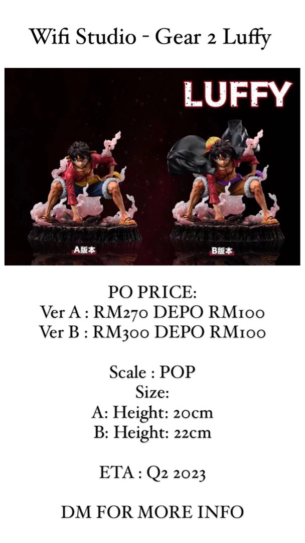 Wifi Studio - Gear 2 Luffy, Hobbies & Toys, Toys & Games on Carousell