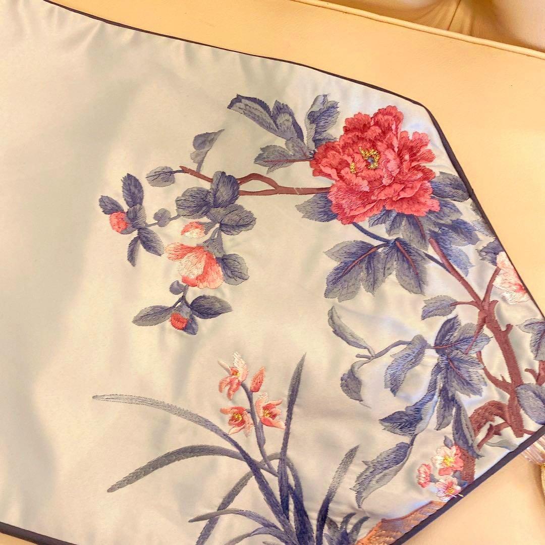 XL Authentic Tailor Made Shanghai West Bund Embroidered Chinoiserie Raw ...