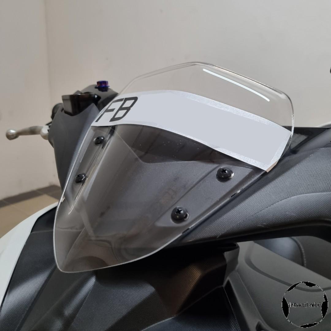 Yamaha Aerox Windshield, Motorcycles, Motorcycle Accessories on Carousell