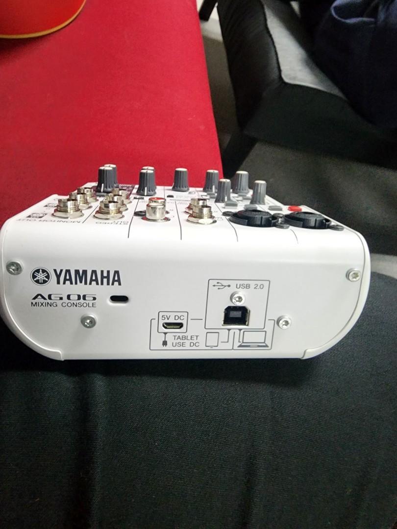 Yamaha AG06 USB Audio Interface, Hobbies & Toys, Music & Media, Music ...