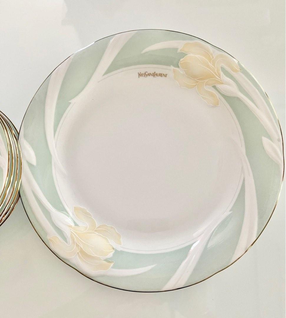 Yves Saint Laurent cake plate set, Furniture & Home Living, Kitchenware ...