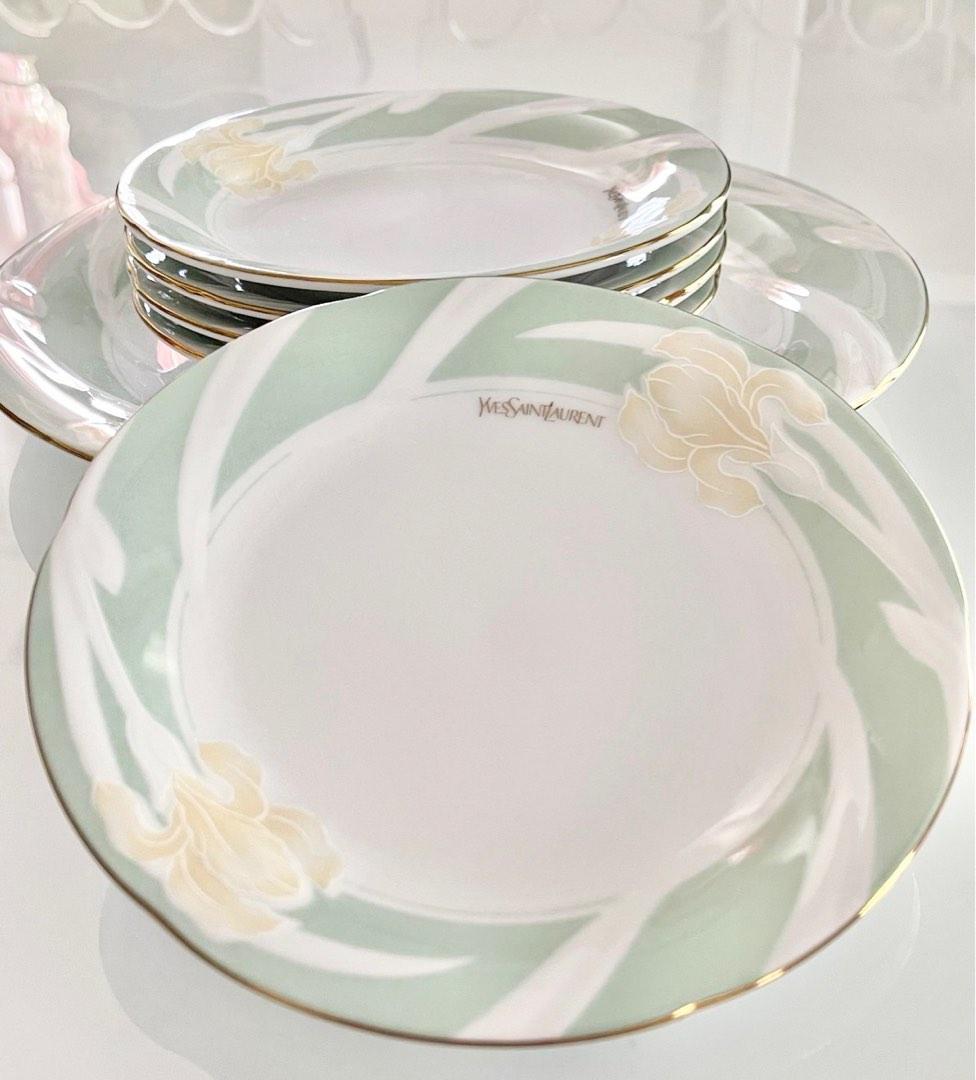 Yves Saint Laurent cake plate set, Furniture & Home Living, Kitchenware ...
