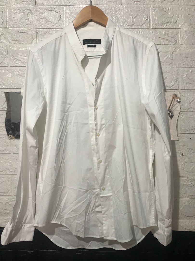 Zara man white, Men's Fashion, Tops & Sets, Tshirts & Polo Shirts on ...