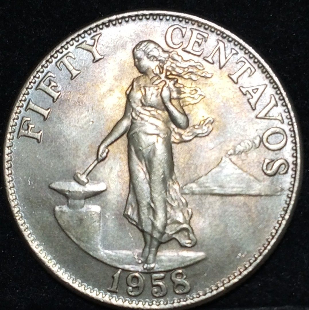 1958 FIFTY CENTAVOS UNC, Hobbies & Toys, Memorabilia & Collectibles ...