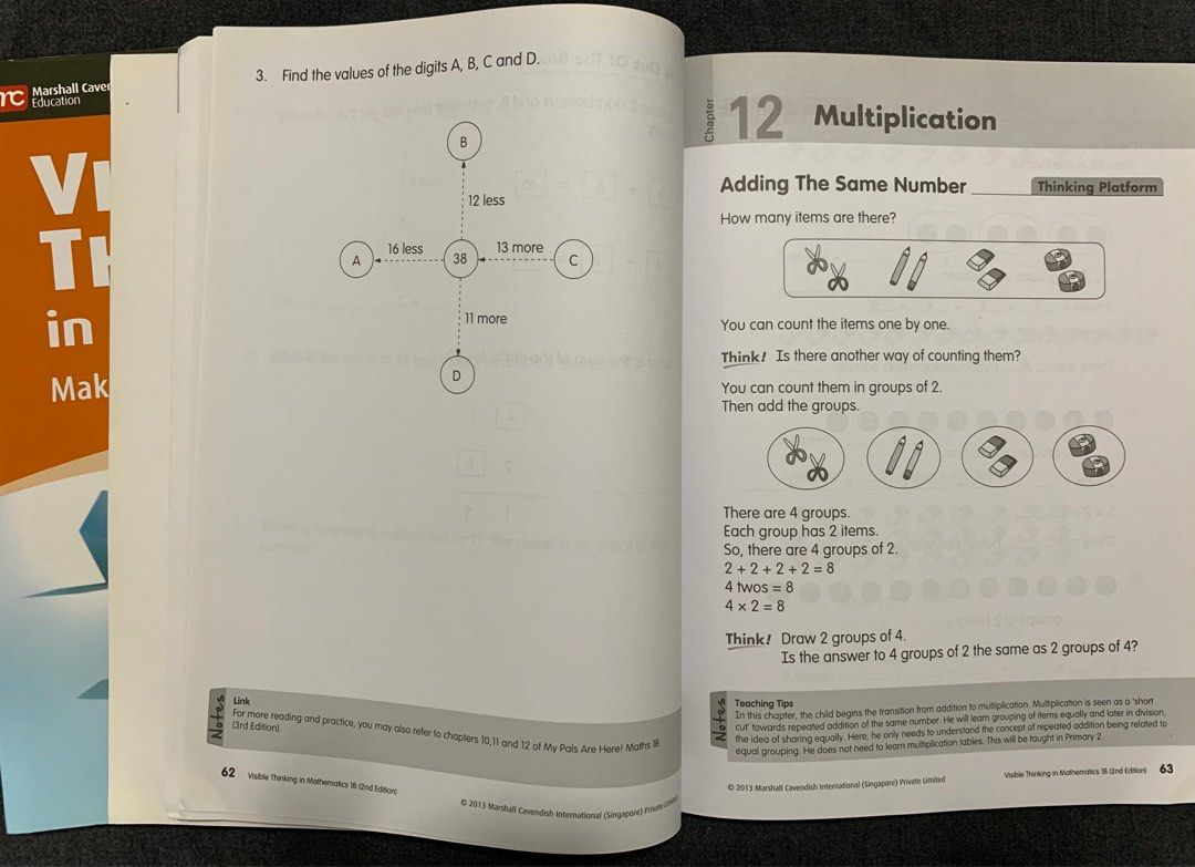 50% off! P1 math Visible Thinking, Hobbies & Toys, Books & Magazines ...