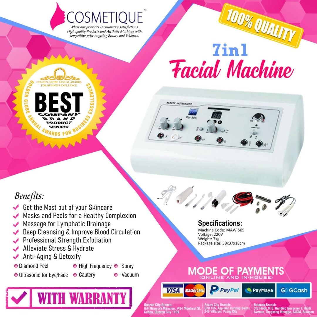 7 in 1 Facial Machine, Beauty & Personal Care, Face, Face Care on Carousell