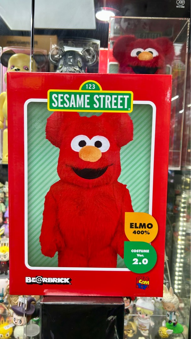 現貨 Bearbrick elmo 400% 芝麻街, 興趣及遊戲, 玩具 & 遊戲類 - Carousell