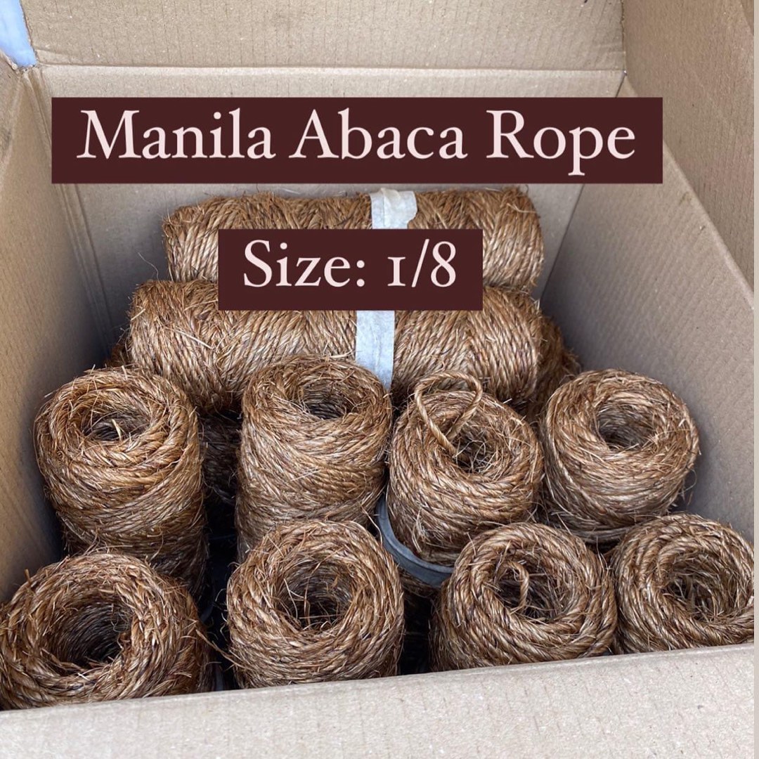 Abaca Rope size 1/8, Commercial & Industrial, Construction & Building ...