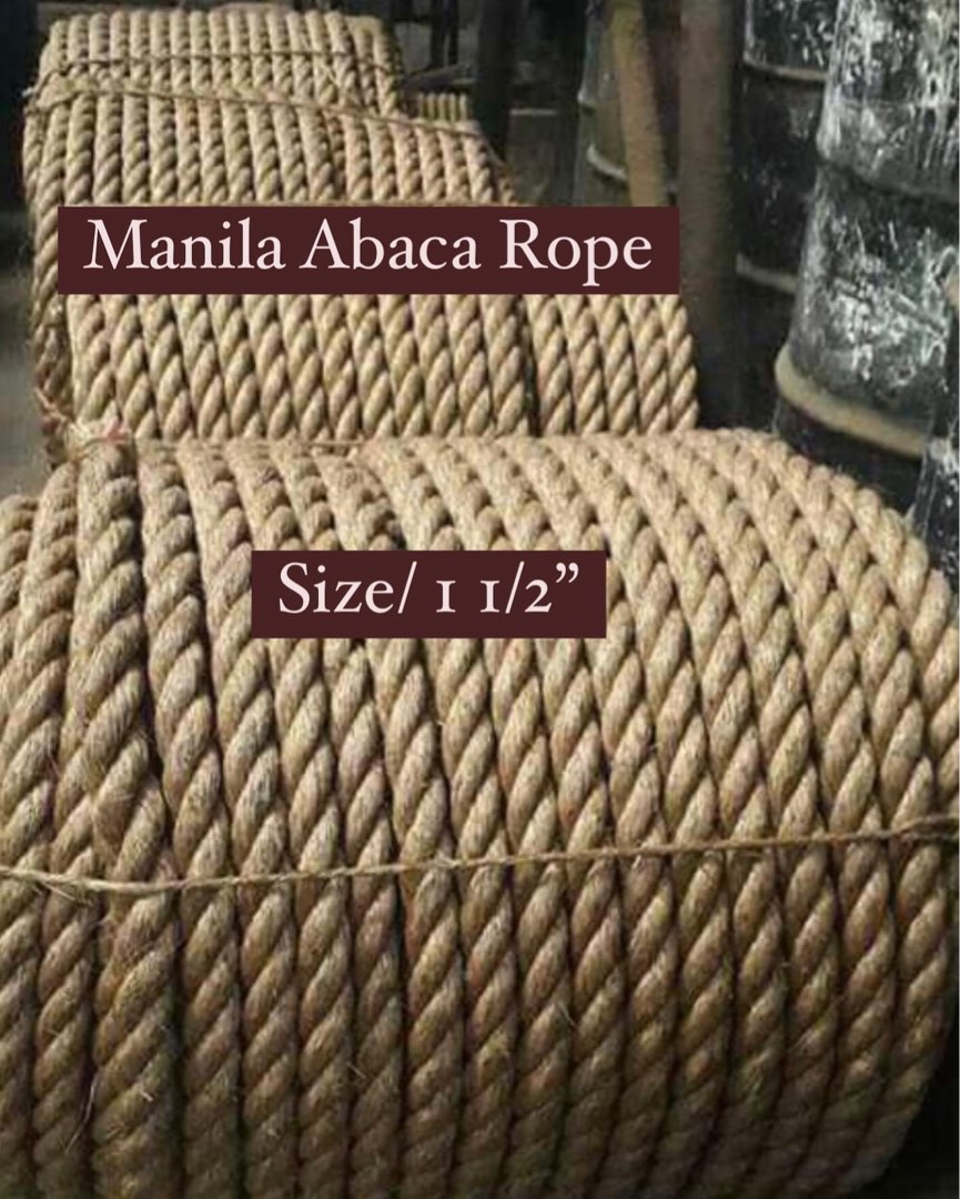 ABACA ROPE/Manila Rope, Commercial & Industrial, Construction ...
