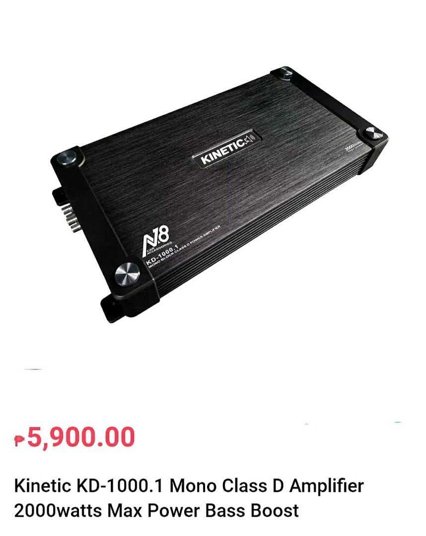 kinetic amplifier 1000KD, Audio, Soundbars, Speakers & Amplifiers on ...